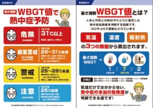 【資料ダウンロード】WGBT値 啓蒙ポスター|熱中症対策